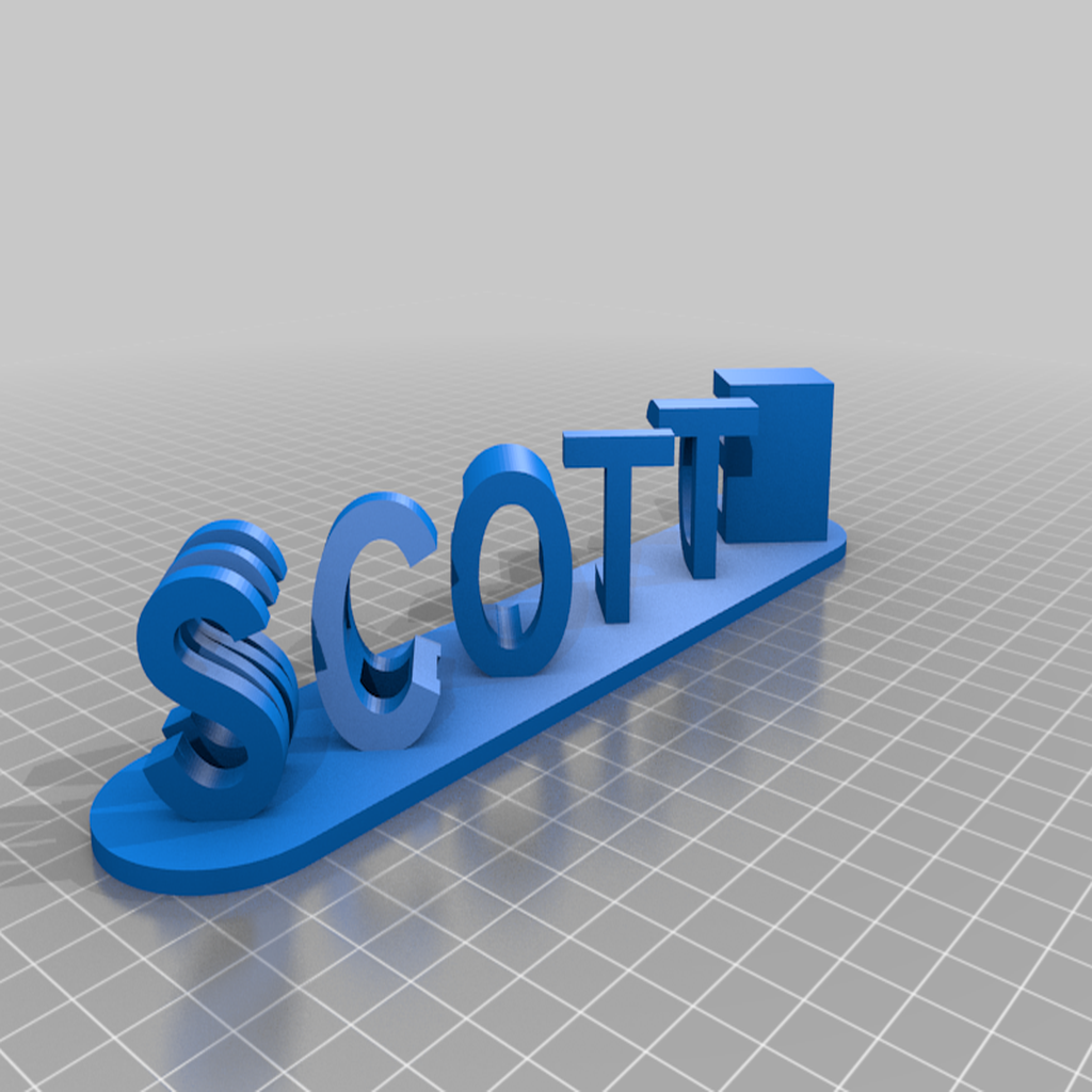 Free STL file NAME PLATE 🎨 ・Model to download and 3D print・Cults