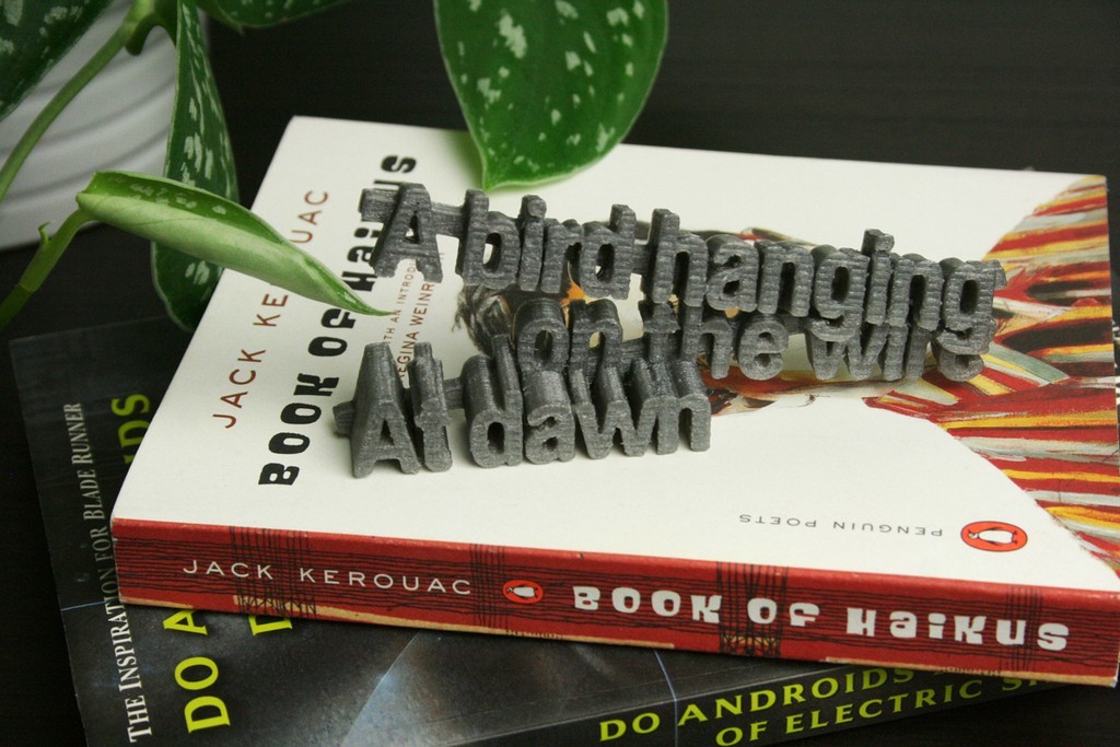 🖼️ 3D Haiku・Free STL File for ・Cults