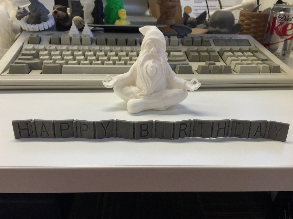 Free STL file Happy Birthday Sign 🎂 ・3D print design to download・Cults