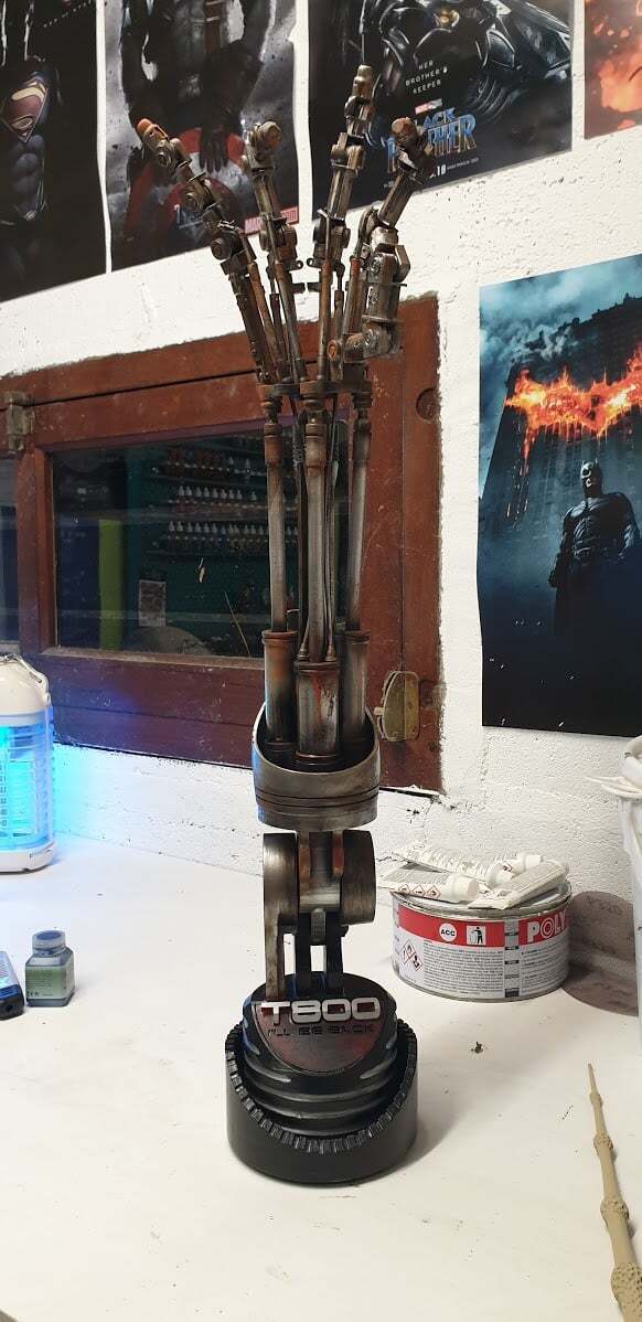 💪 DIY Life-Size Terminator Arm Lamp・3D Print・Cults