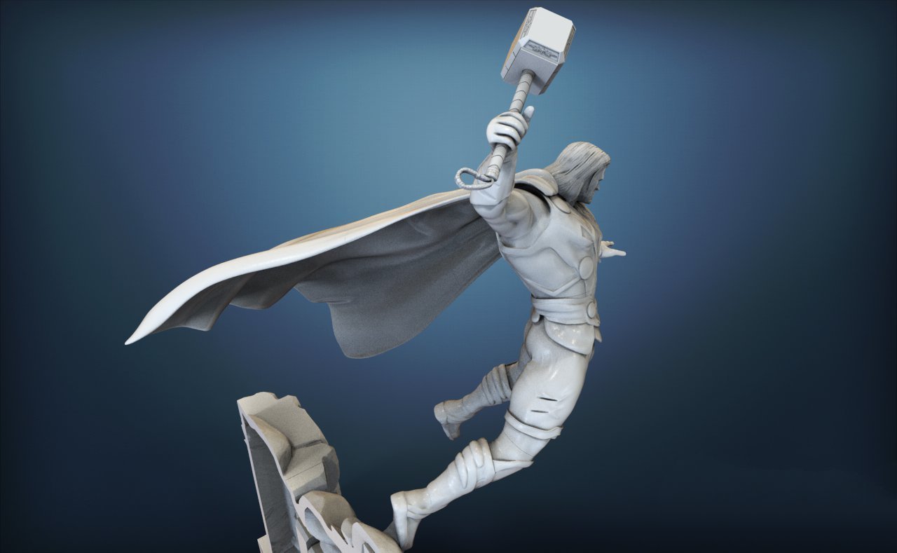 🌩️ Thor Thunder God・Free 3D File for ・Cults