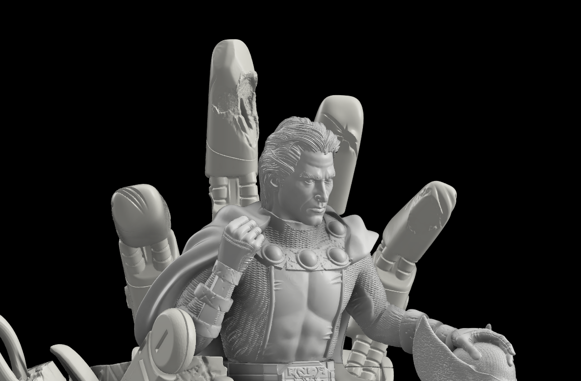 🦸 Magneto on Throne・Free 3D File for ・Cults