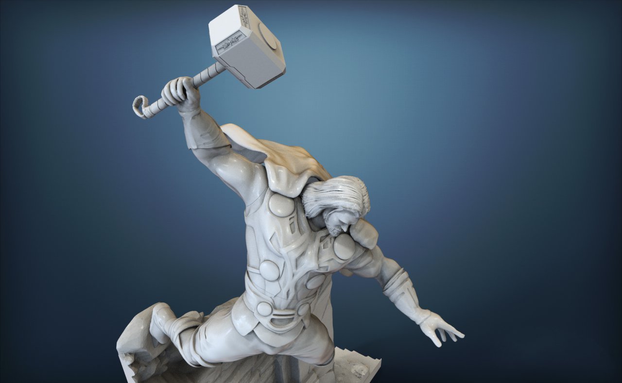 🌩️ Thor Thunder God・Free 3D File for ・Cults