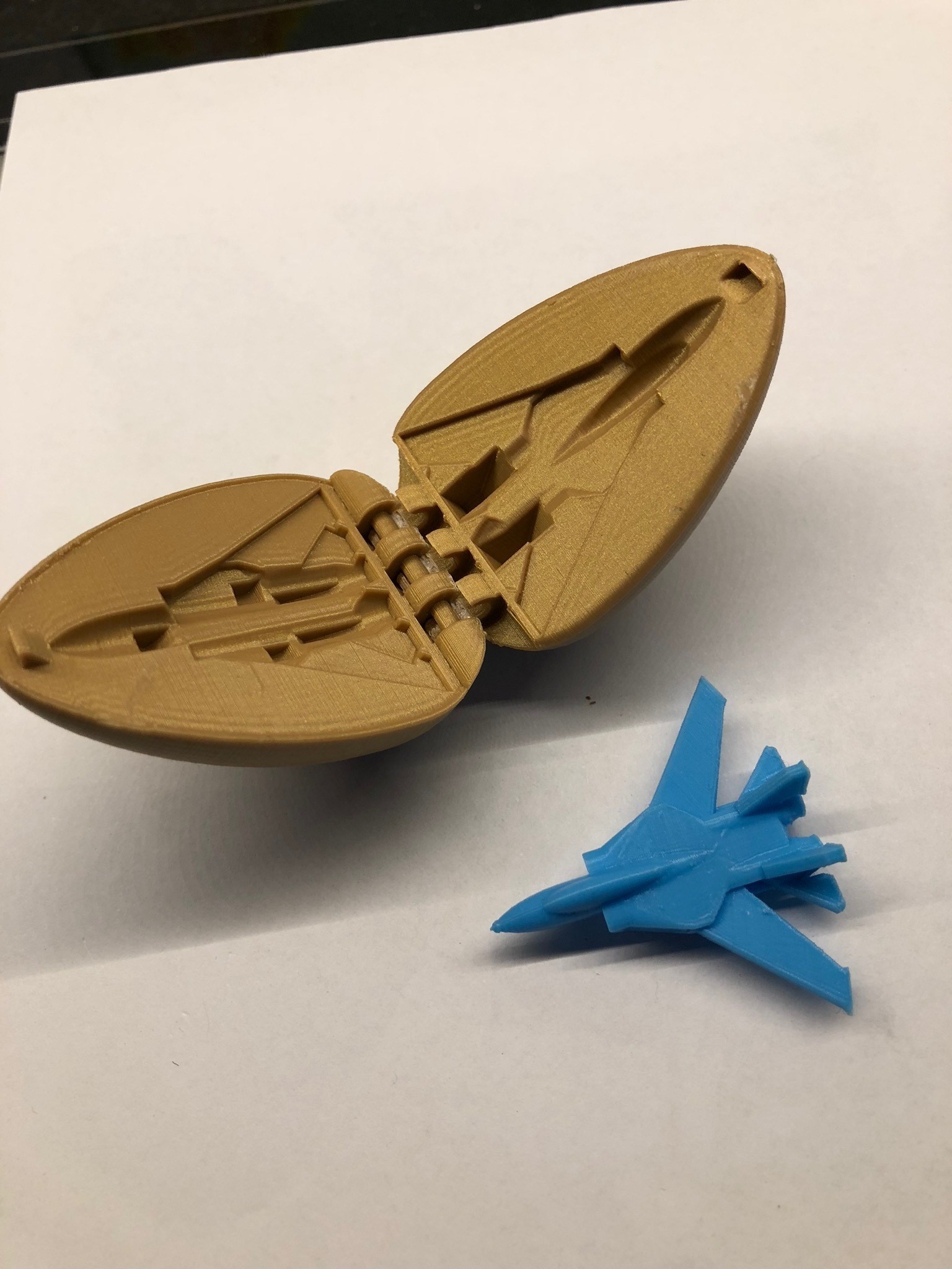 3D printed Surprise Egg #6 - Tiny Jet Fighter • made with CR-10・Cults