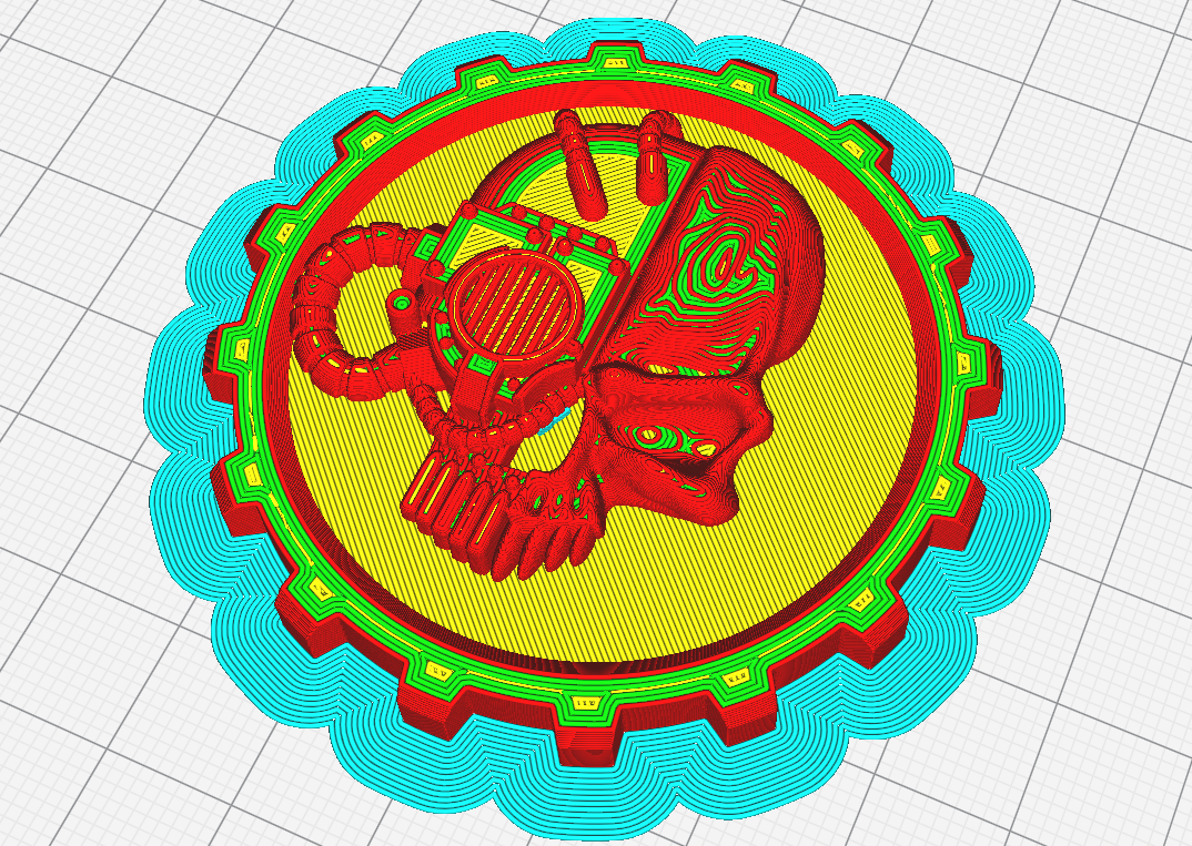 STL 文件 Adeptus Mechanicus Sign Badge 📛 （OBJ）・可下载 3D 打印模型・Cults