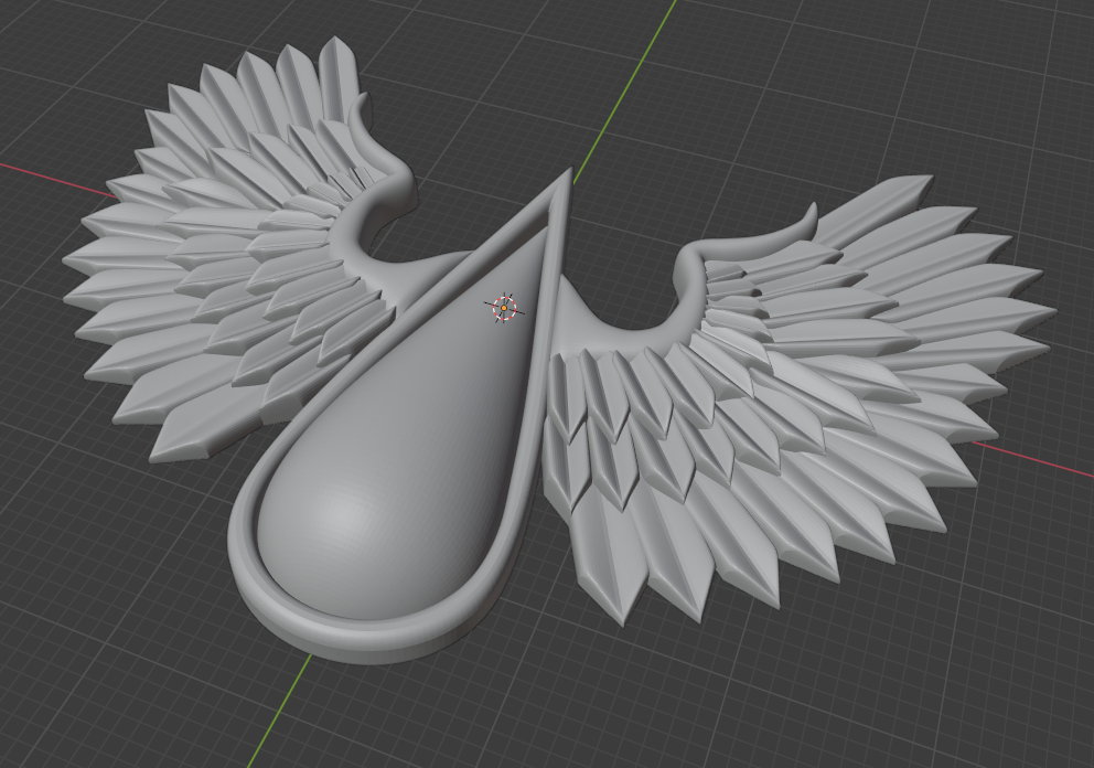 STL 文件 Blood Angels chapter badge 🩸 （OBJ）・可下载 3D 打印设计・Cults