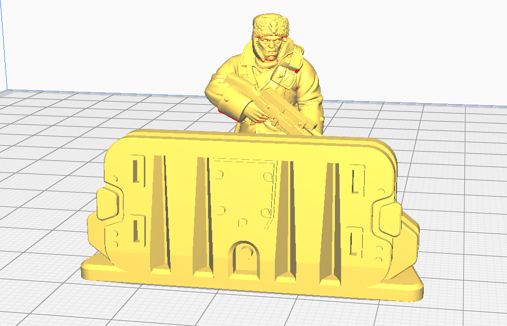 STL file Shield barricade inspired Fallout for wargames 🛡️ (OBJ)・3D ...