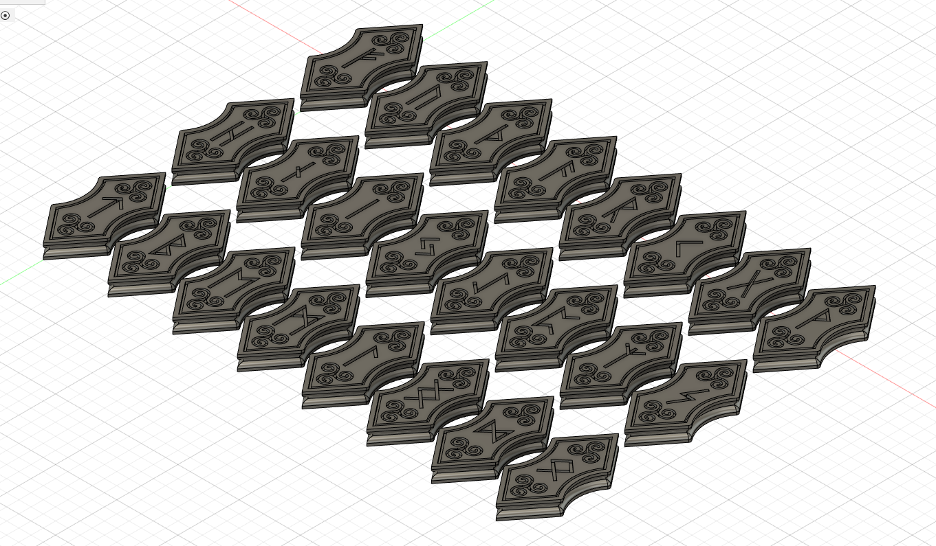 🎲 Elder Futhark Scandinavian rune for divination・ 3D File for ・Cults