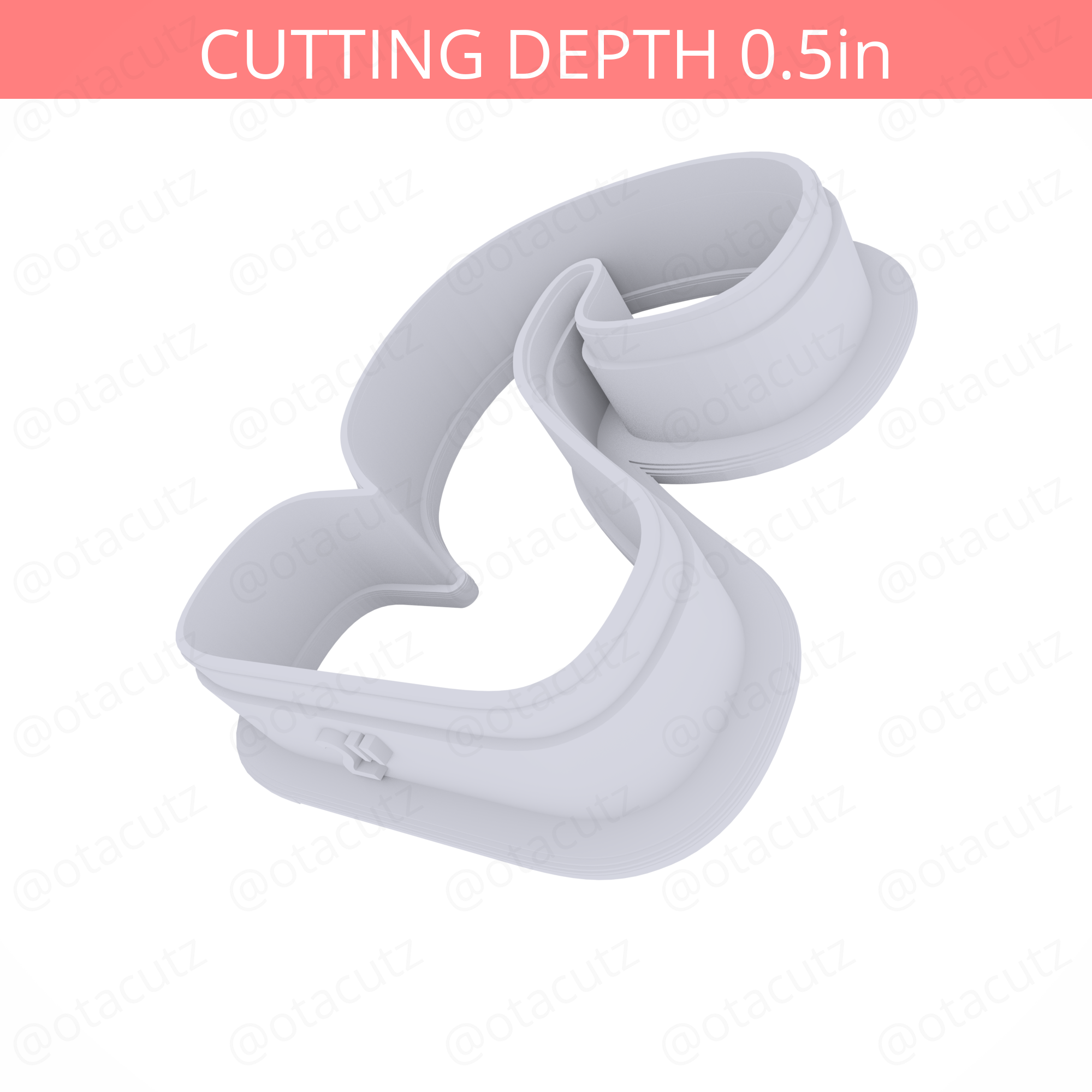 STL file Number Two Cookie Cutter 2in / 5.1cm 🍪 ・3D printing template ...