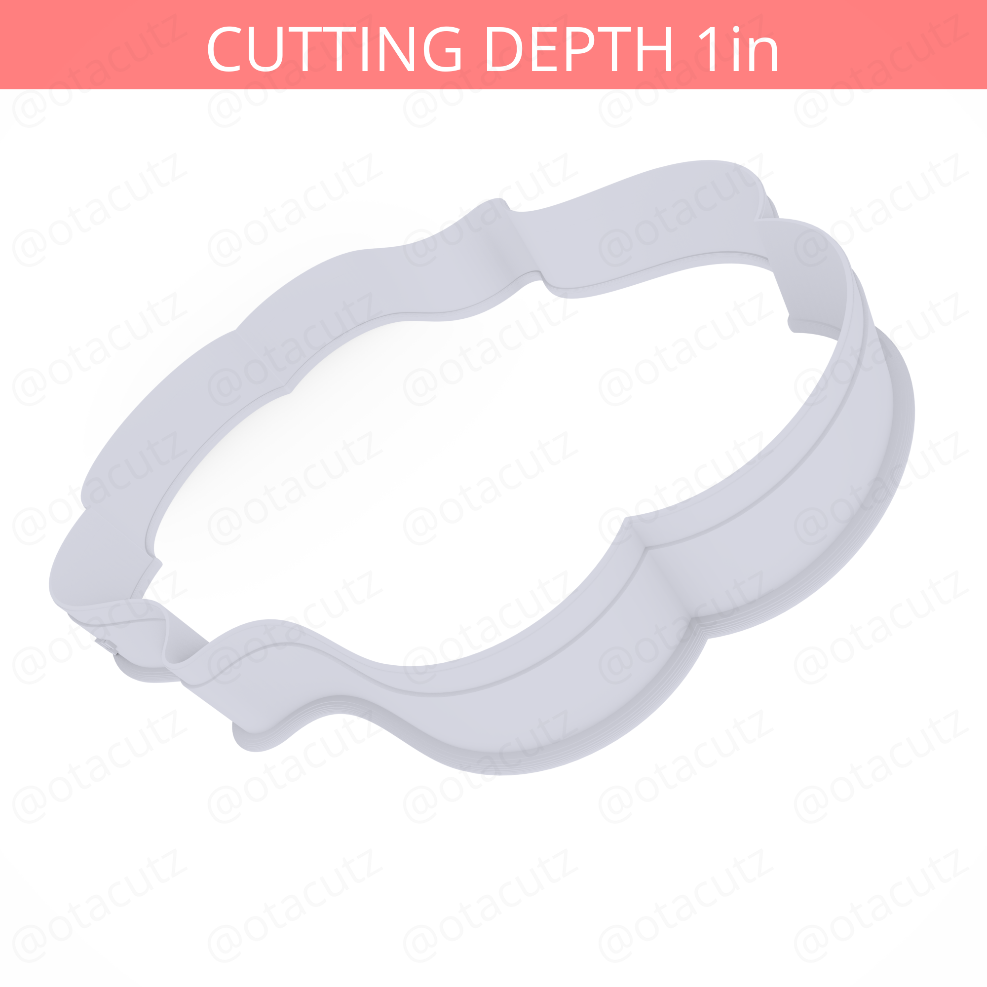 🍪 Plaque #1 Cookie Cutter 8in / 20.3cm・ STL File for ・Cults