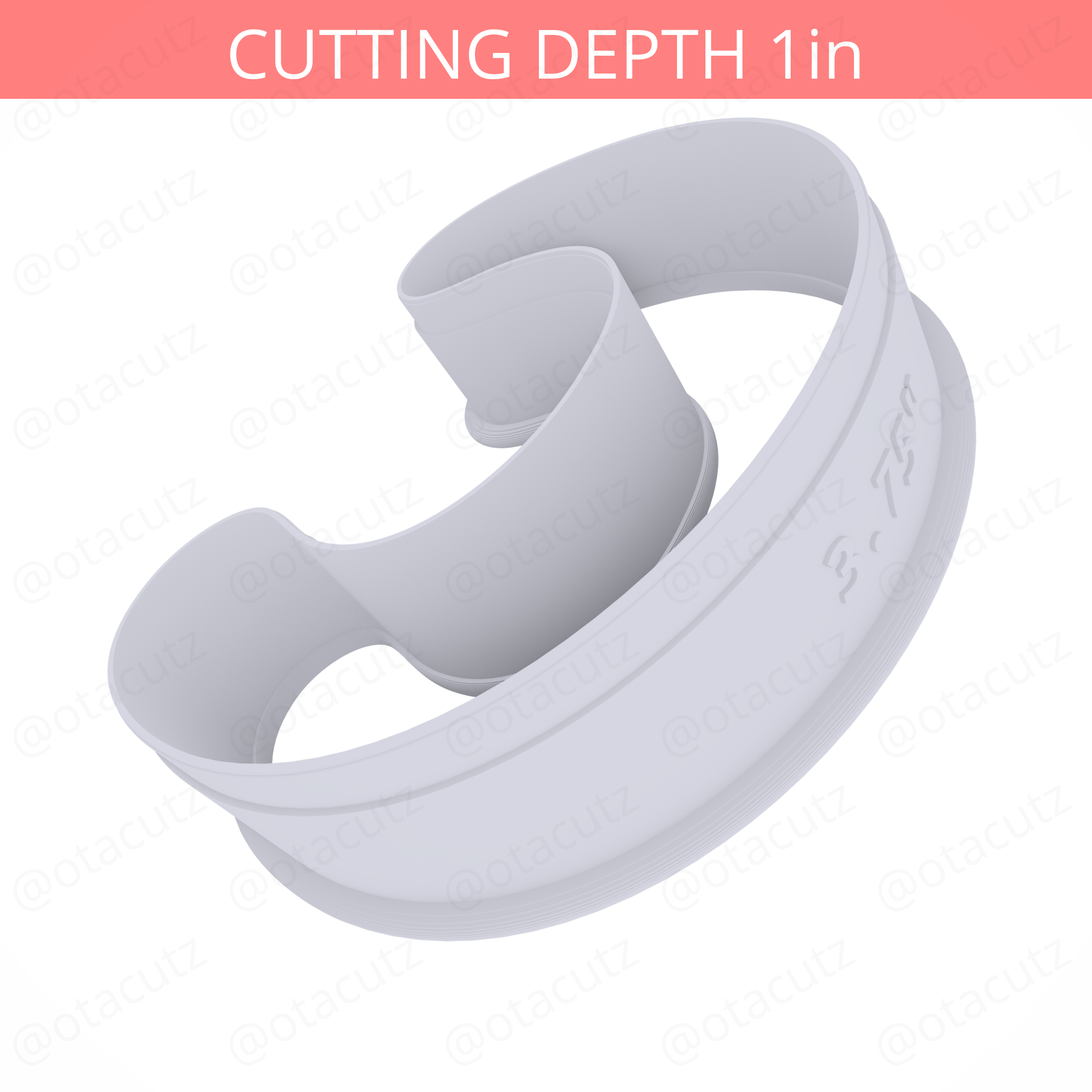3D file Letter C Cookie Cutter 3.75in / 9.5cm 🍪 ・3D print object to ...