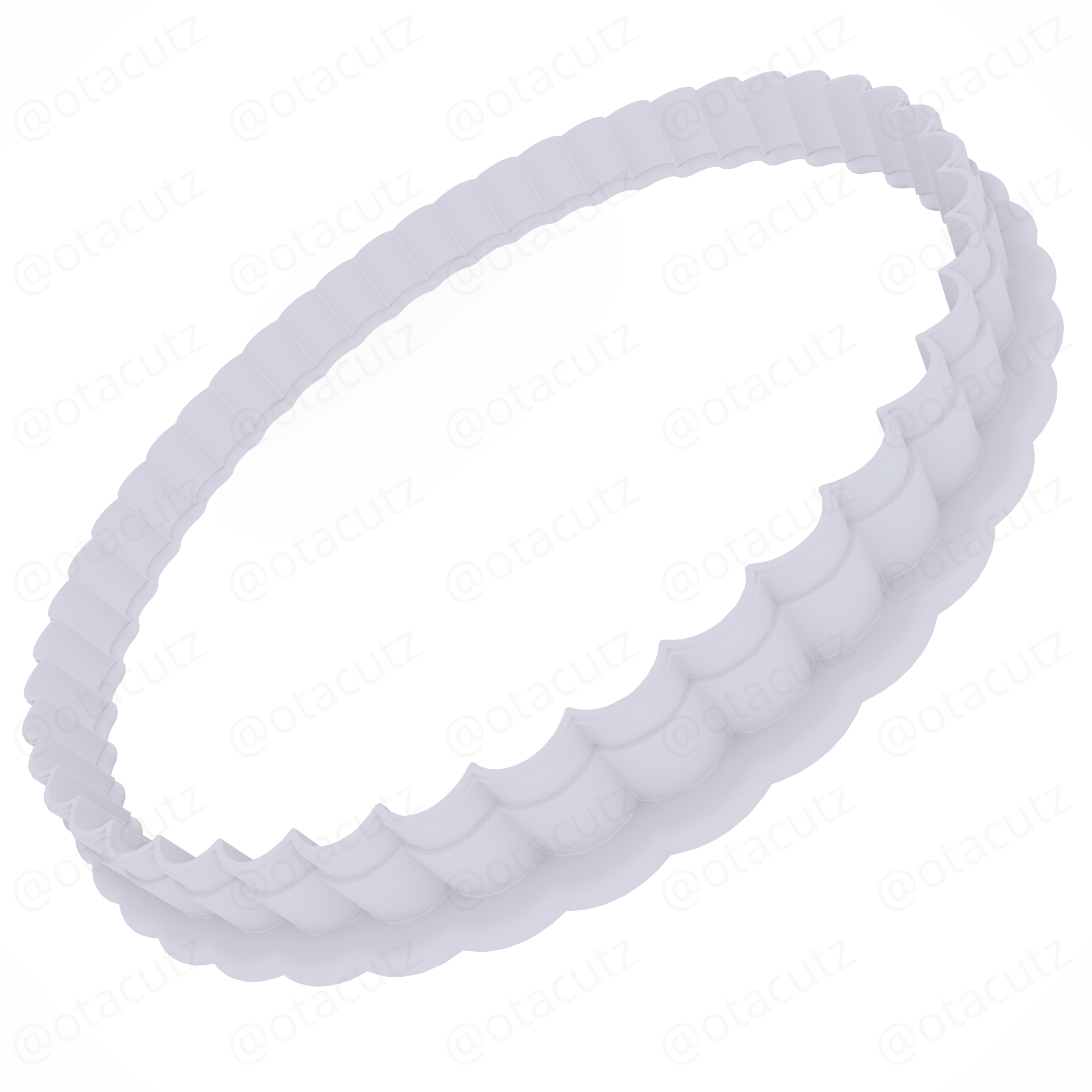 arquivo STL Cortapastas redondo festoneado 140mm 🍽️ ・modelo para ...