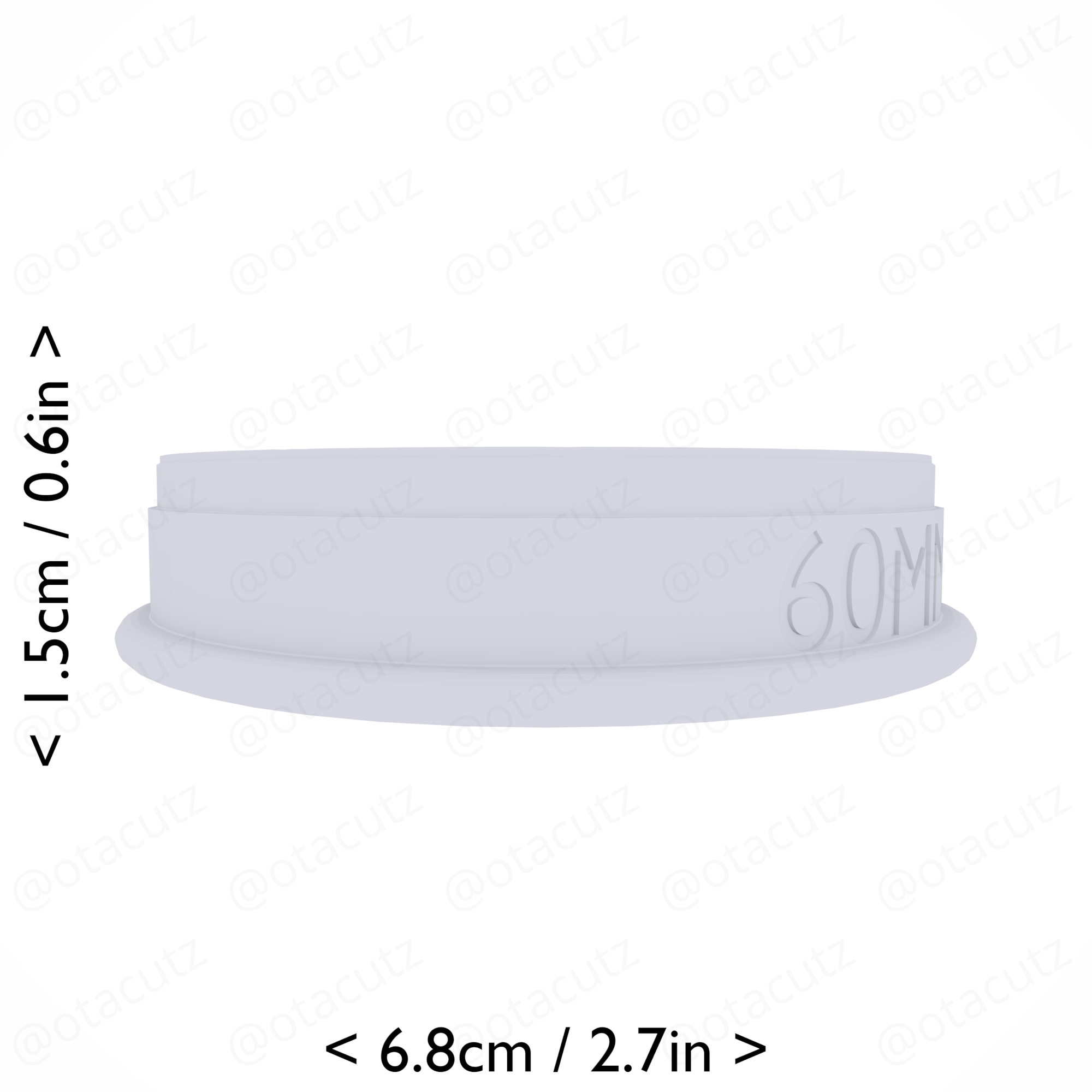 STL file Round Cookie Cutter 60mm 🍪 ・3D printing idea to download・Cults