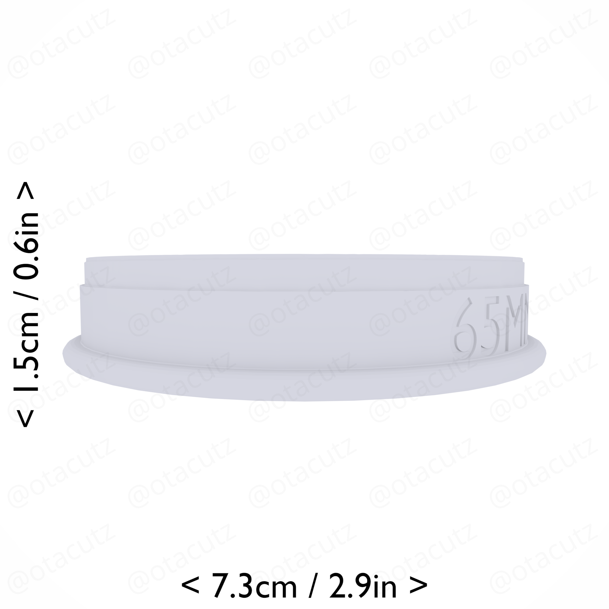 STL file Round Cookie Cutter 65mm 🍪 ・3D printable model to download・Cults