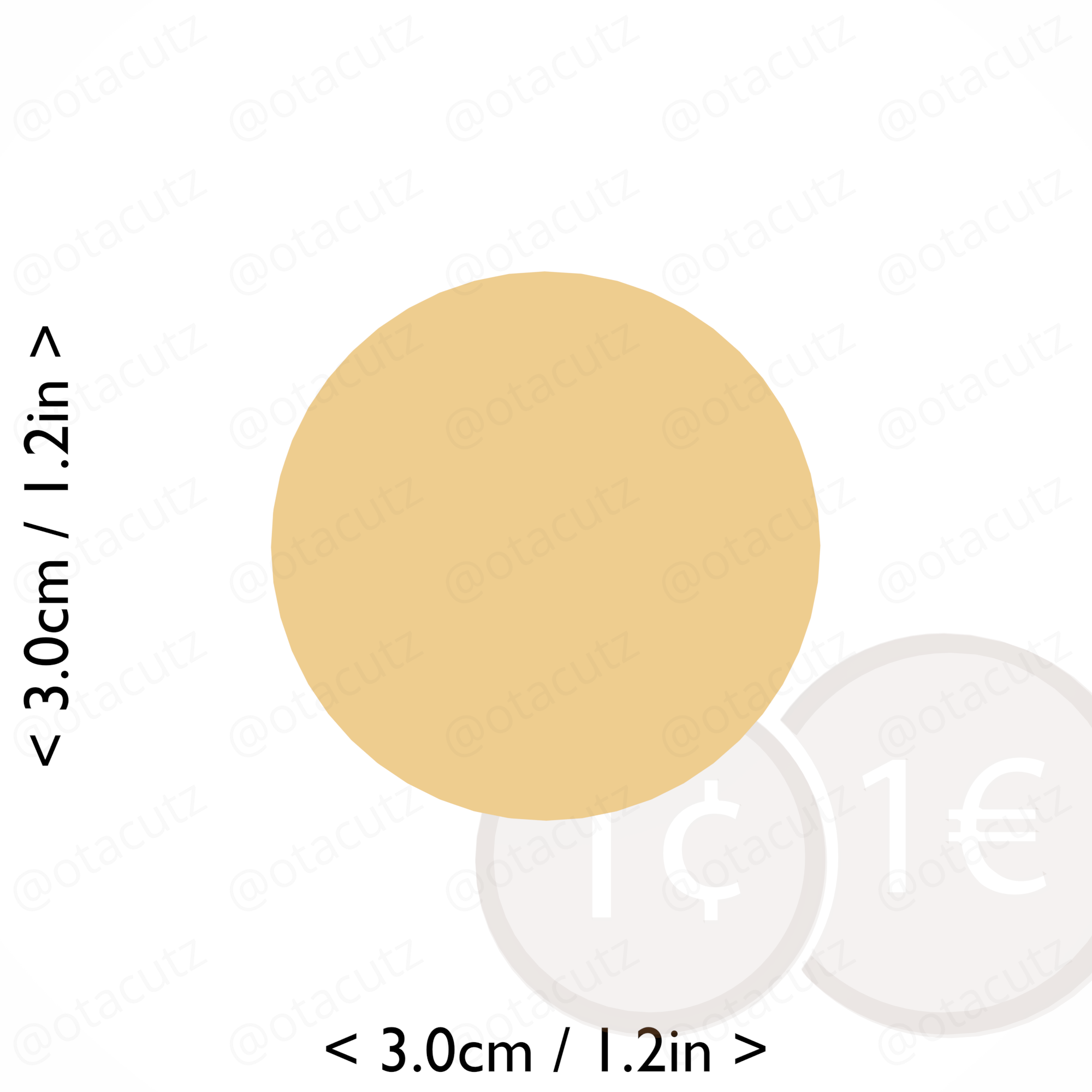 STL file Round Cookie Cutter 30mm 🍪・Template to download and 3D print・Cults