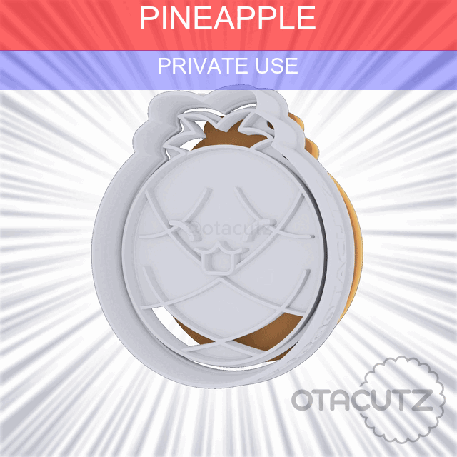 Fichier STL gratuit Découpeur de biscuits à l'ananas / Jeu Suika 🧩 ...