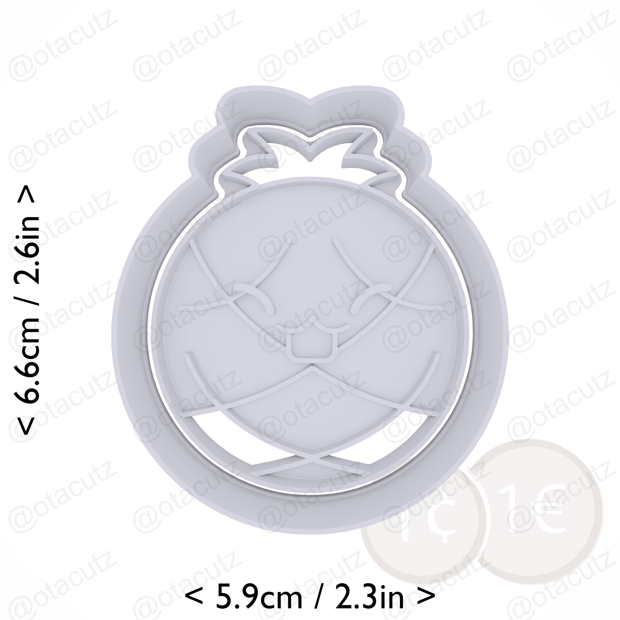 Fichier STL gratuit Découpeur de biscuits à l'ananas / Jeu Suika 🧩 ...