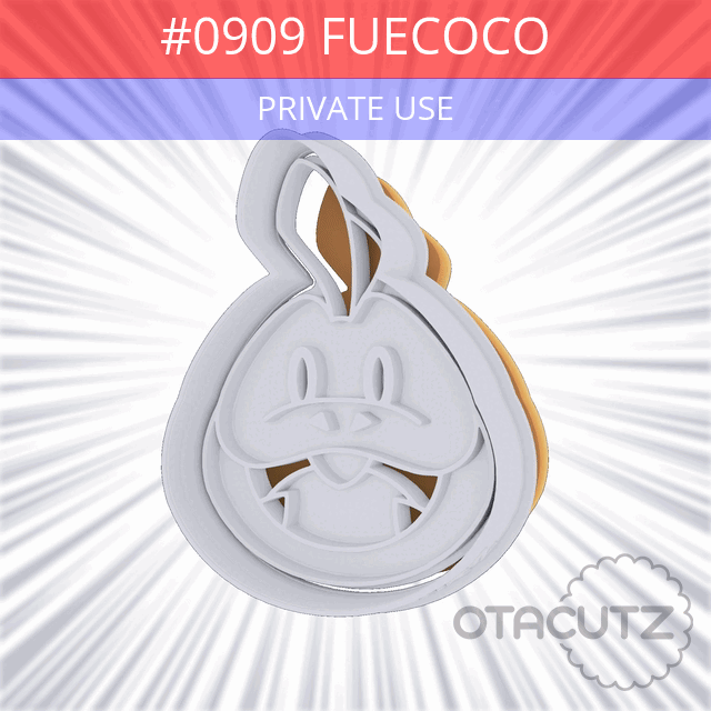 Free 3D file #0909 Fuecoco Cookie Cutter / Pokémon 🍪・3D printable model ...