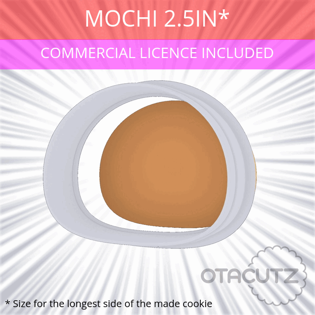 Archivo STL Cortador de galletas Mochi 6.4cm / 2.5in 🍪・Diseño de ...