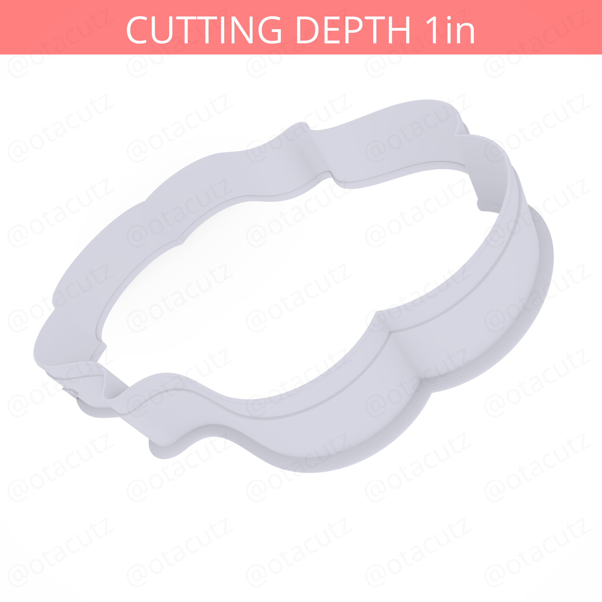 STL file Plaque #1 Cookie Cutter 7in / 17.8cm 🍪 ・3D print design to ...