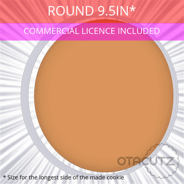 Archivo STL Cortador de galletas redondo 9.5in / 241.3mm 🍪・Plan de impresión en 3D para ...
