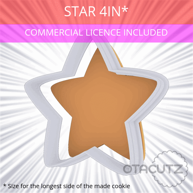 Archivo STL Cortador de Galletas Estrella 4in / 10.2cm 🍪 ・Plan de ...