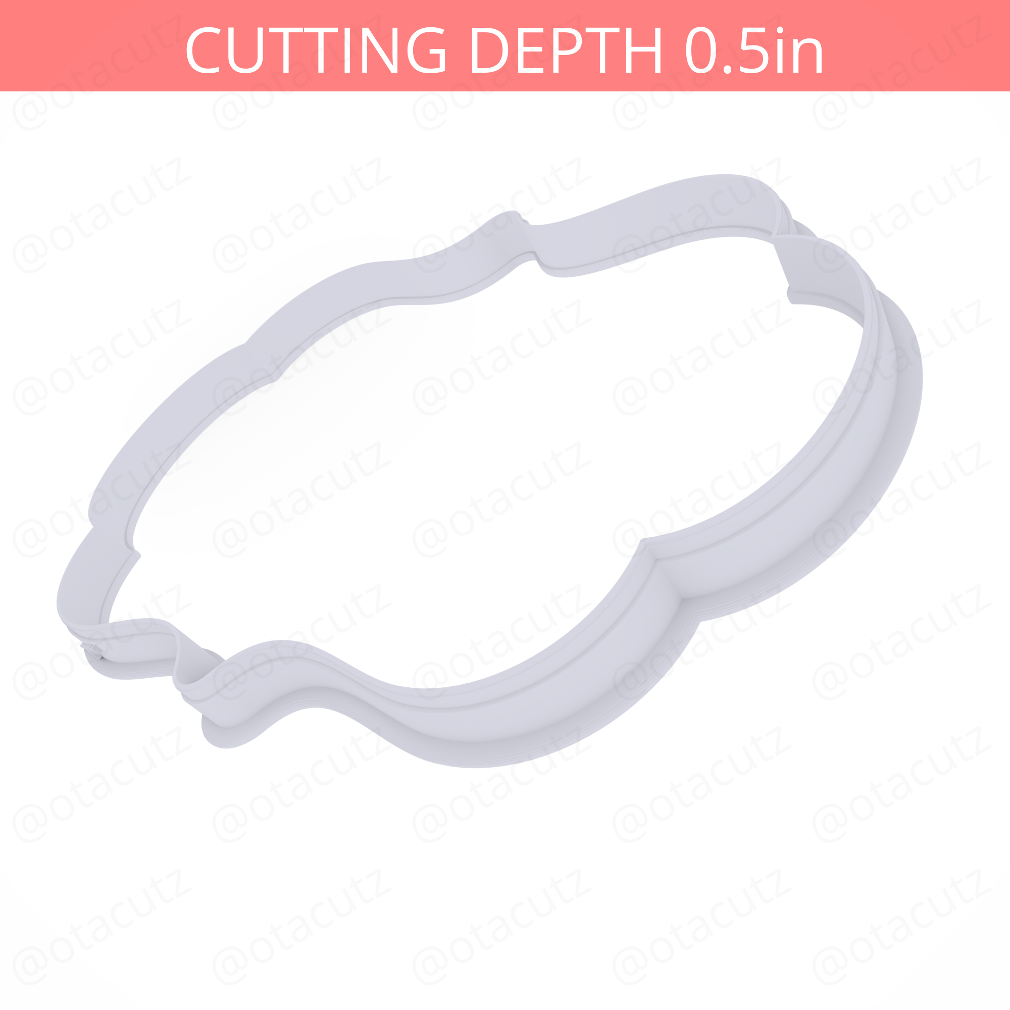STL file Plaque #1 Cookie Cutter 7in / 17.8cm 🍪 ・3D print design to ...
