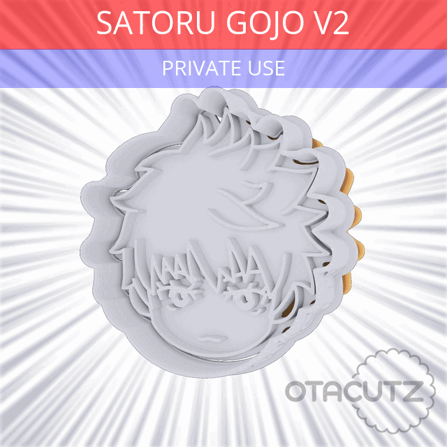 🍪 Satoru Gojo V2 Cookie Cutter / JJK・Free STL File for ・Cults