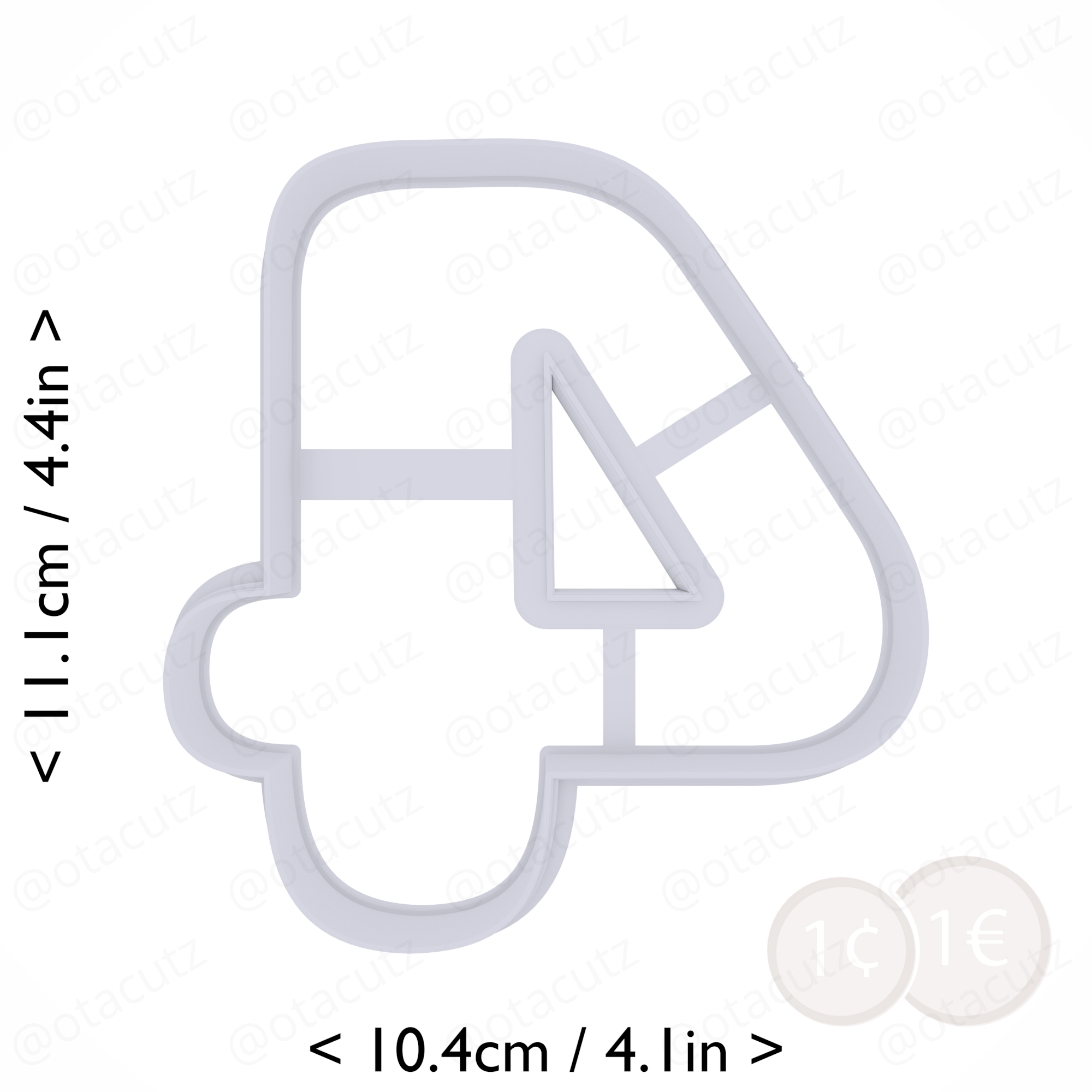 STL file Number Four Cookie Cutter 4in / 10.2cm 🍪 ・3D printing idea to ...