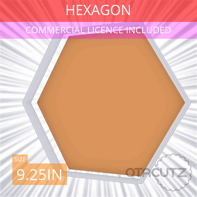 STL file Hexagon Cookie Cutter 9.25in / 23.5cm 🍪 ・3D printer model to ...