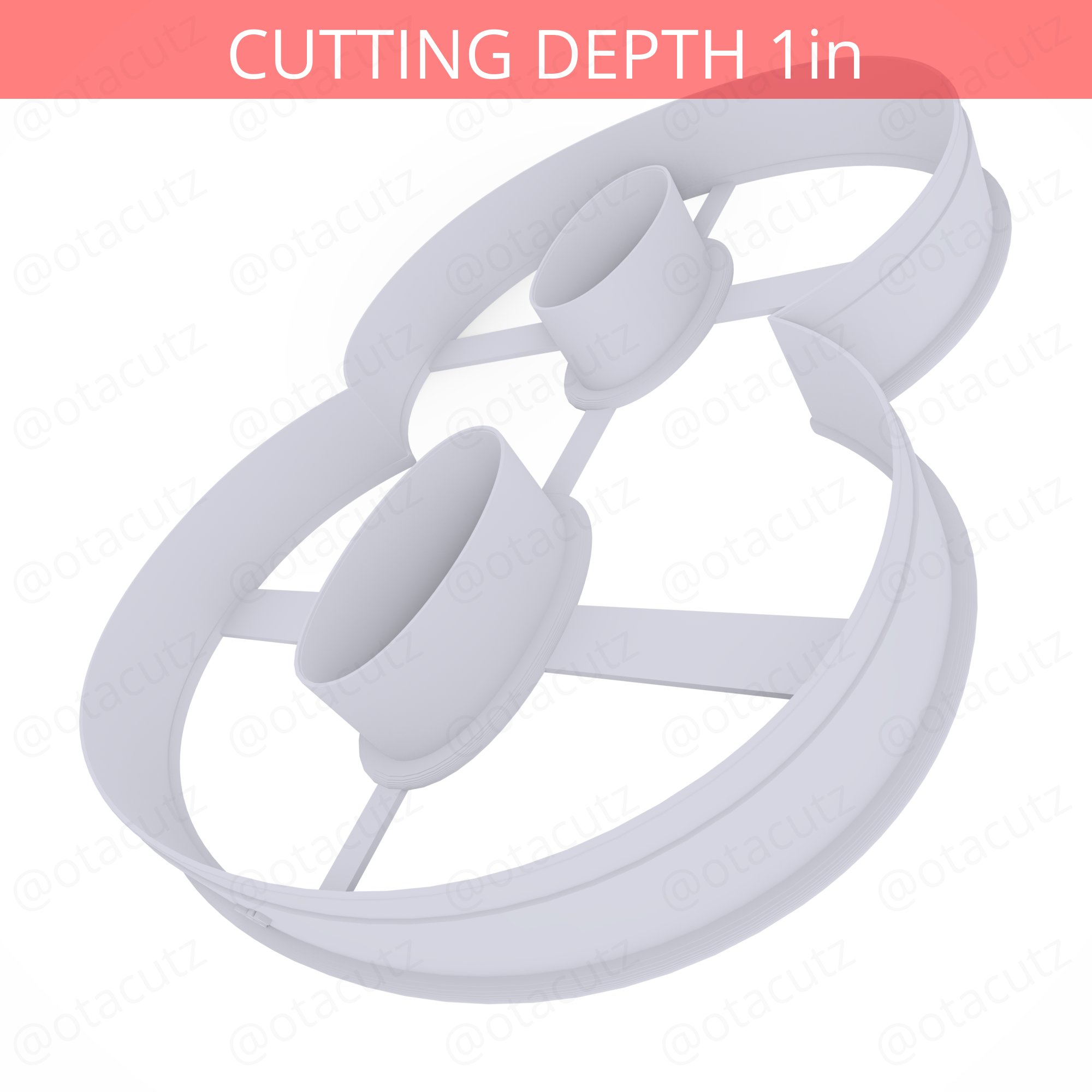 🍪 Number Eight Cookie Cutter 8in / 20.3cm・ STL File for ・Cults