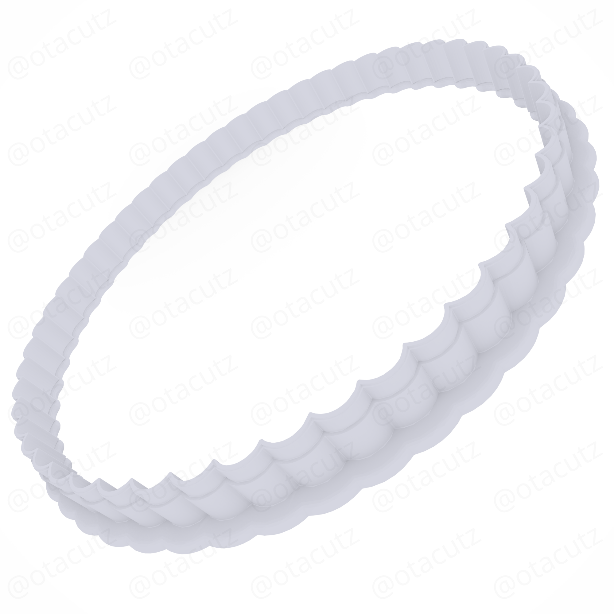 🍪 Round Scalloped Cookie Cutter 155mm・ STL File for ・Cults
