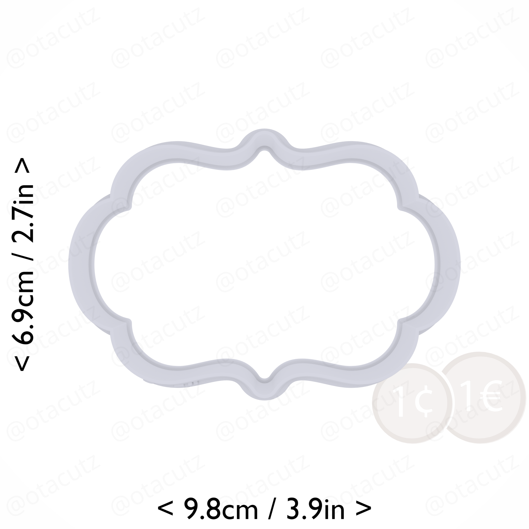 STL file Plaque #1 Cookie Cutter 3.5in / 8.9cm 🍪 ・3D printing template ...