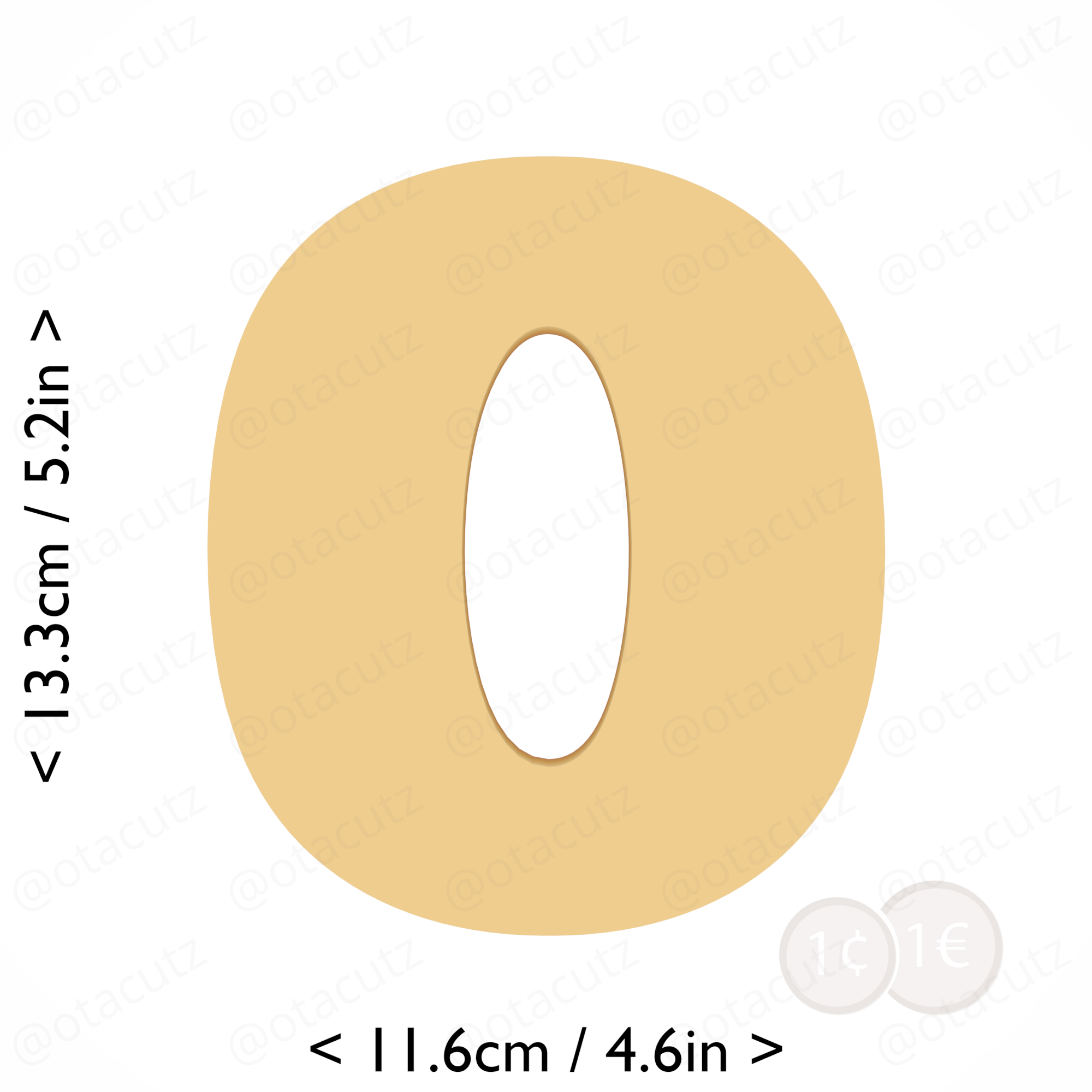 STL file Number Zero Cookie Cutter 5.25in / 13.3cm 🍪 ・3D print object ...