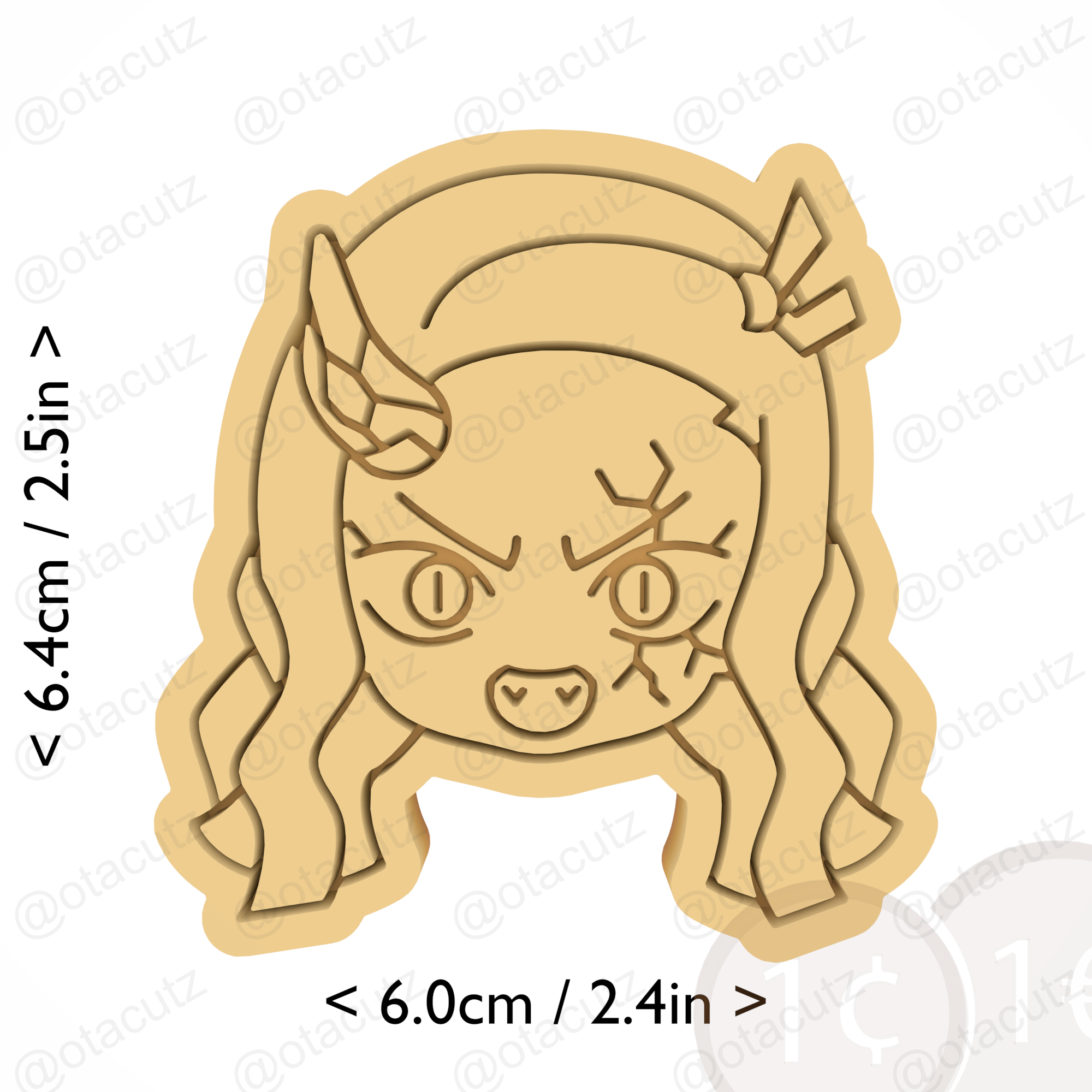 🍪 Nezuko Kamado Demon Ver Cookie Cutter / KNY・Fichier 3D Gratuit pour ...