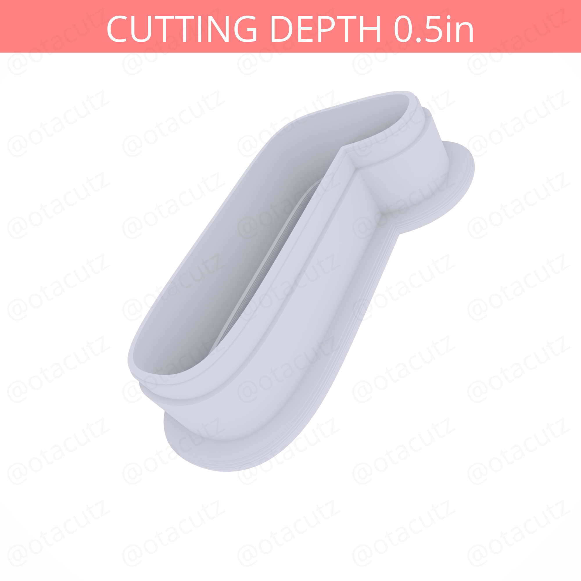 Archivo STL Cortador de galletas Número Uno 1.75in / 4.4cm 🍪・Plan para ...