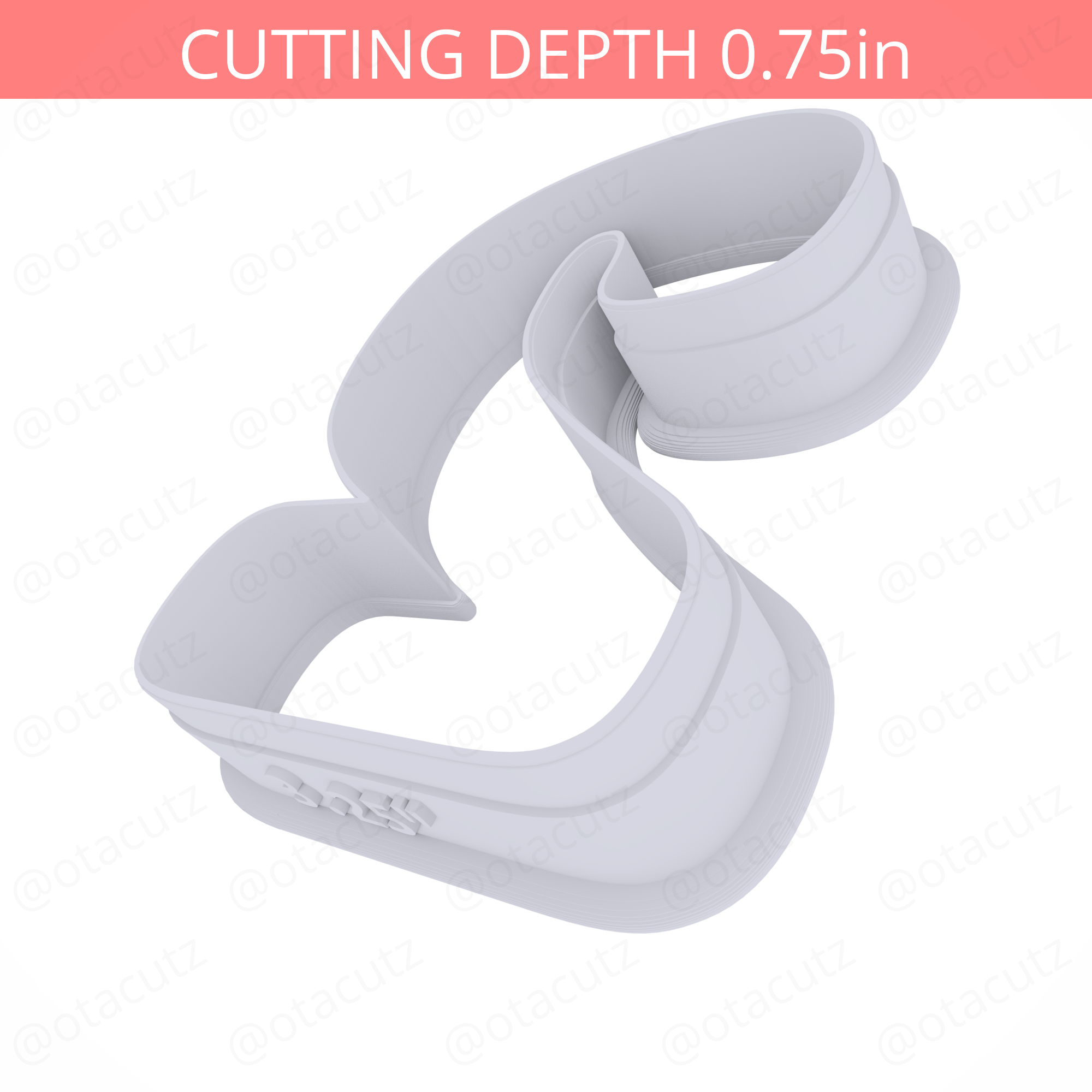 STL file Number Two Cookie Cutter 3.25in / 8.3cm 🍪 ・3D printable design ...
