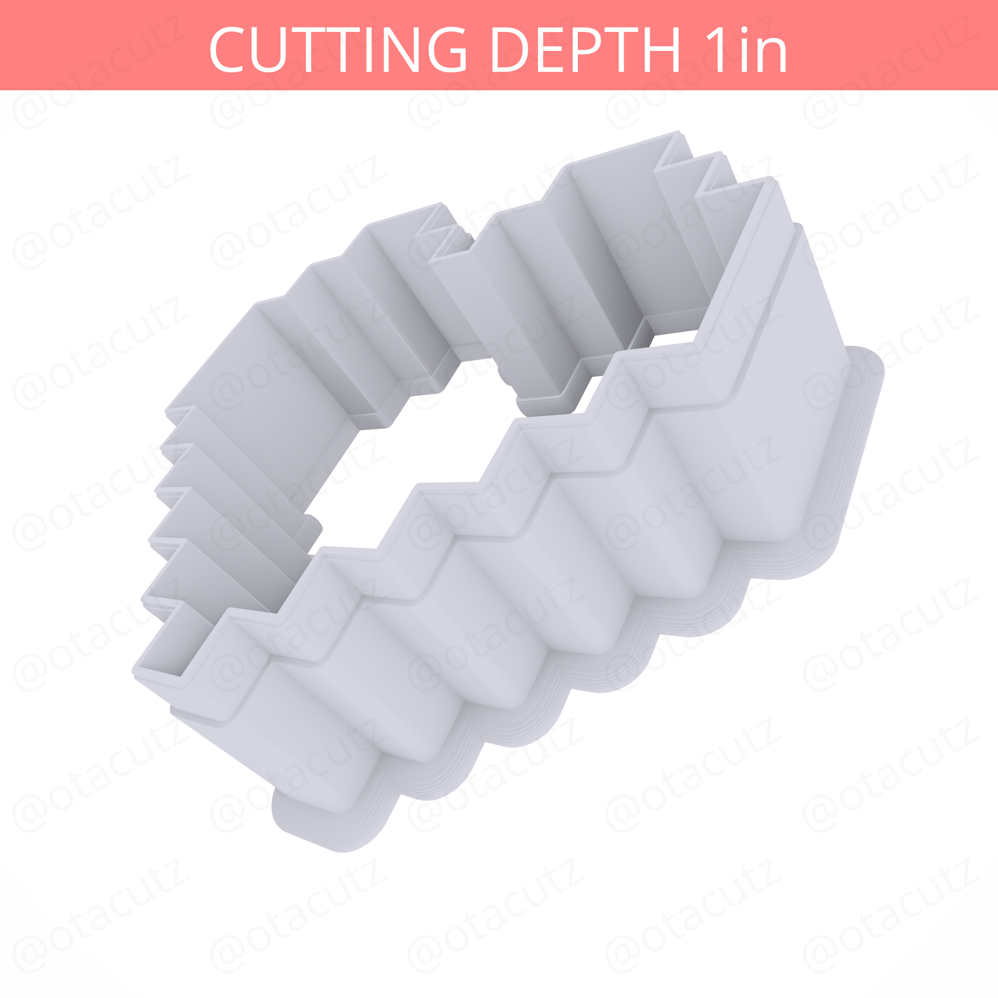 STL file Pixel Heart Cookie Cutter 3in / 7.6cm 💜・Model to download and ...