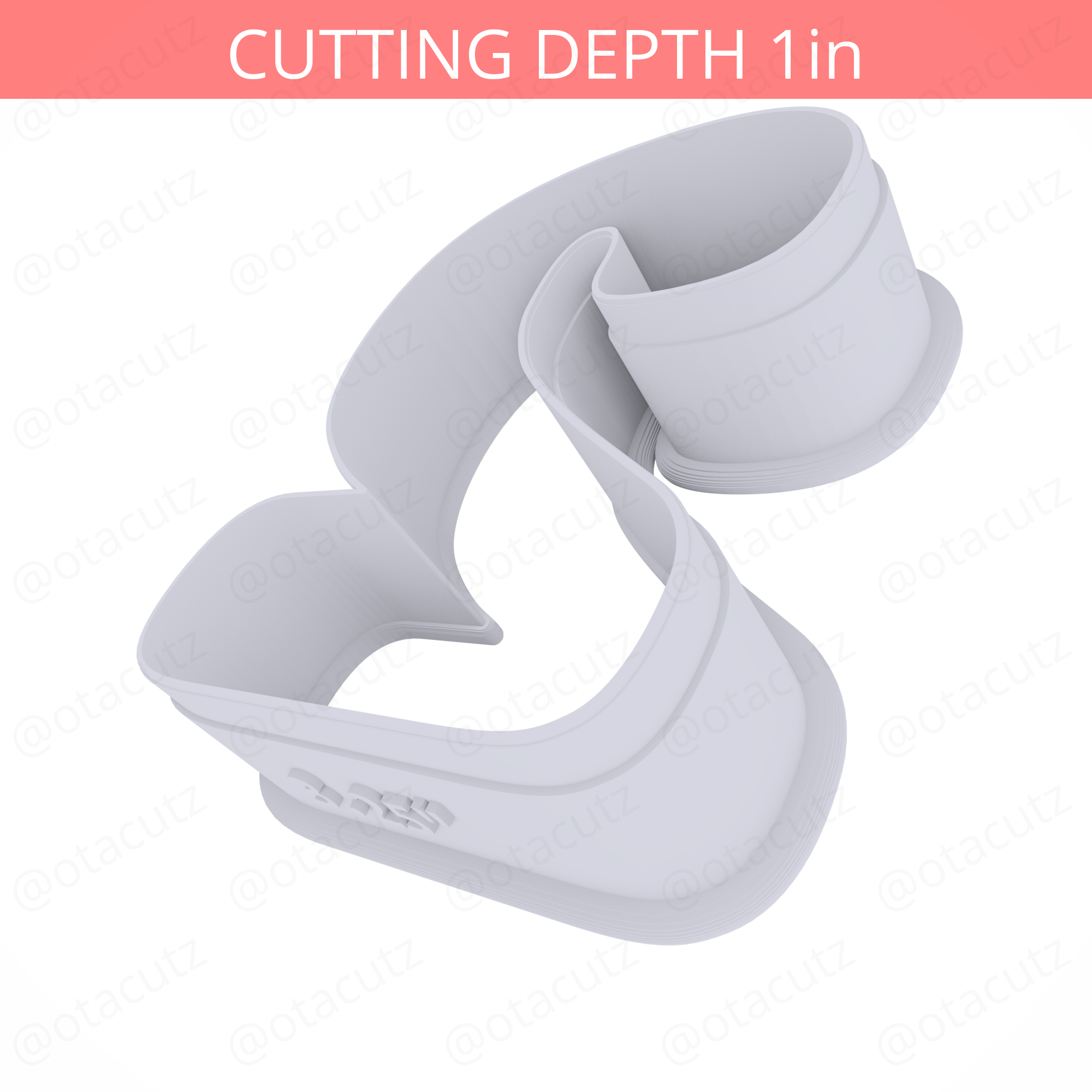 STL file Number Two Cookie Cutter 3.25in / 8.3cm 🍪 ・3D printable design ...