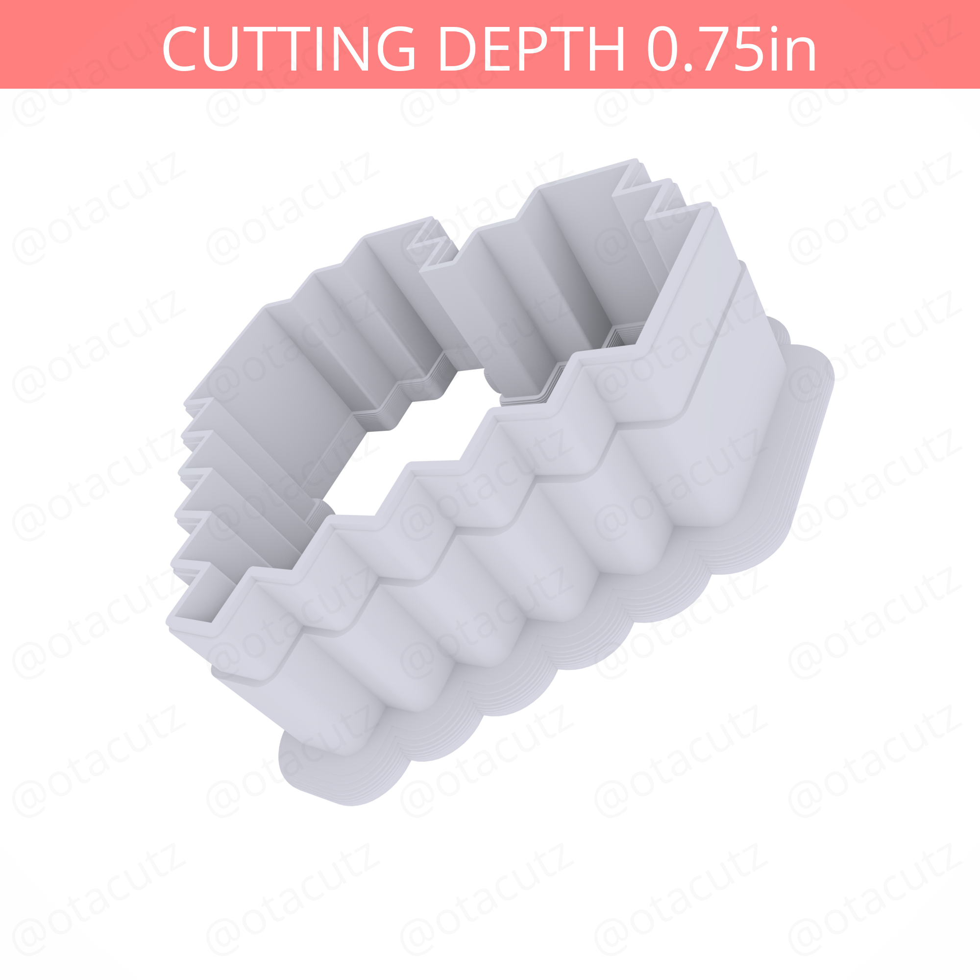 STL file Pixel Heart Cookie Cutter 2in / 5.1cm 💜・3D print object to ...