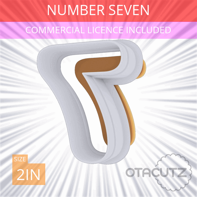 STL file Number Seven Cookie Cutter 2in / 5.1cm 🍪 ・3D printer model to ...