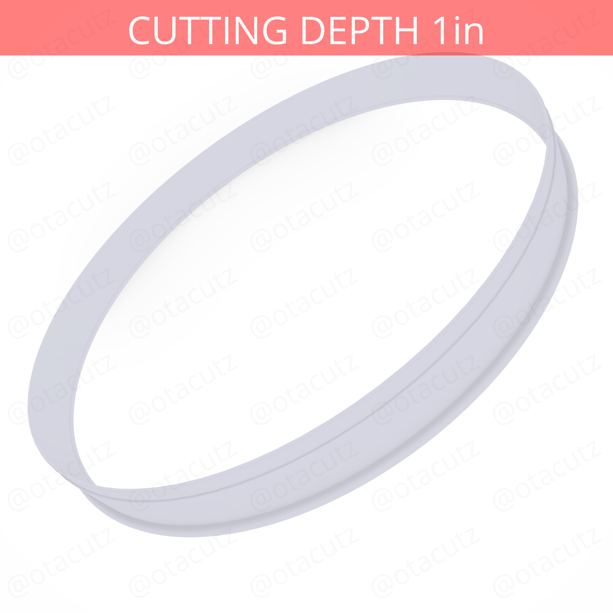 Archivo STL Cortador de galletas redondo 9.5in / 241.3mm 🍪・Plan de impresión en 3D para ...