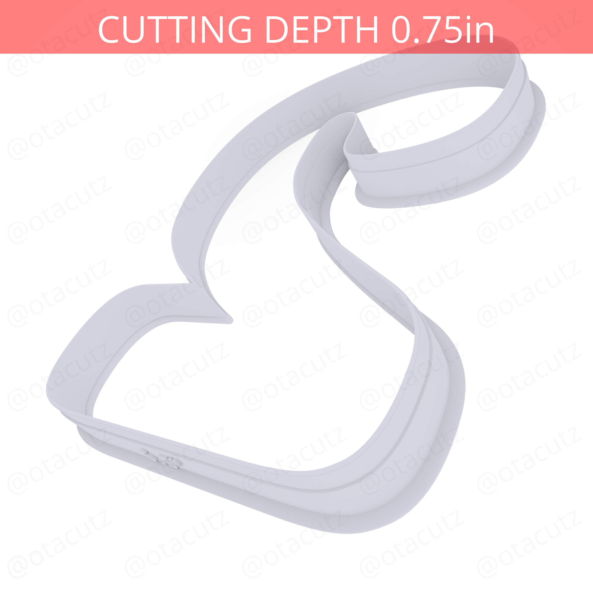 STL file Number Two Cookie Cutter 6.5in / 16.5cm 🍪 ・Design to download ...