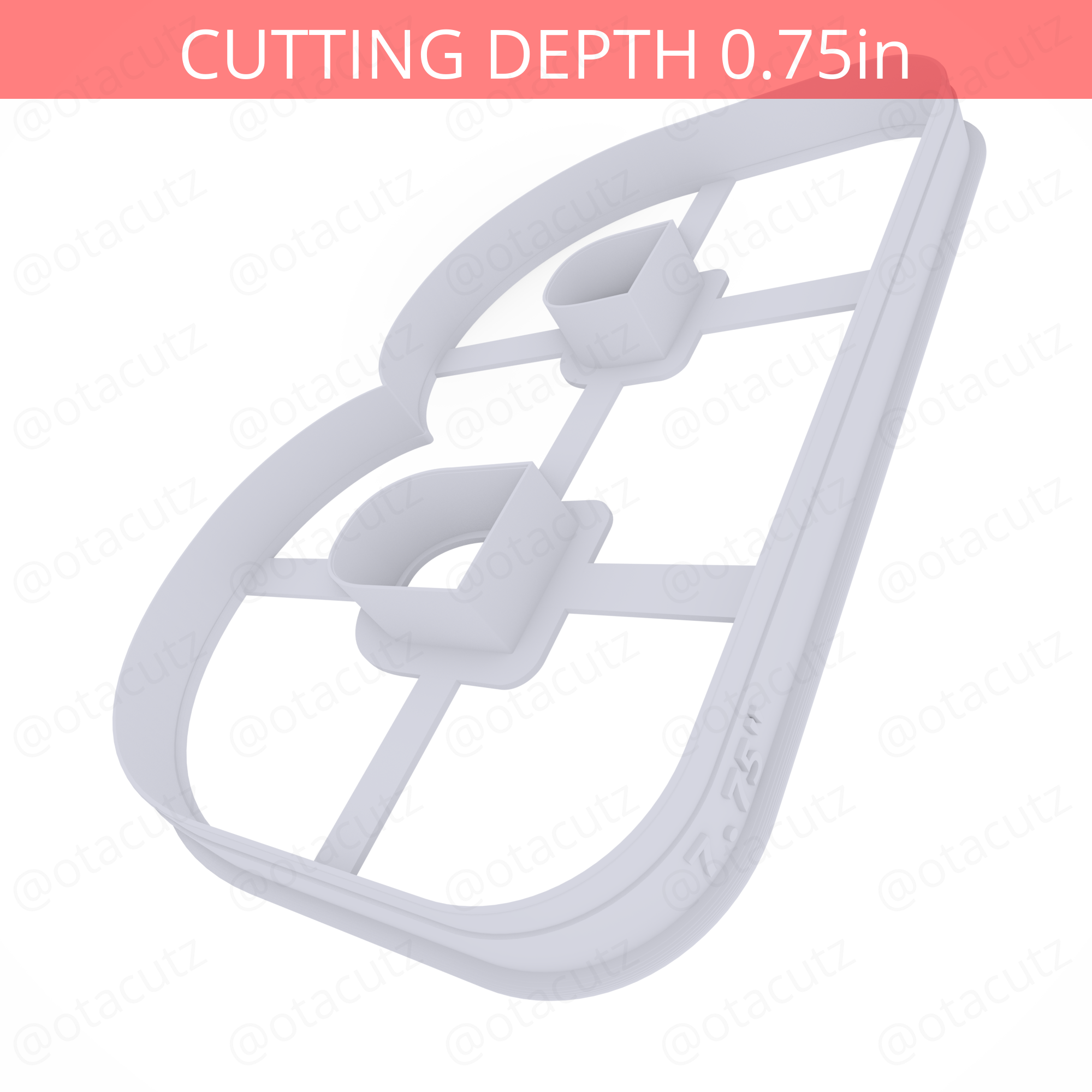 3D file Letter B Cookie Cutter 7.75in / 19.7cm 🍪・Design to download and ...