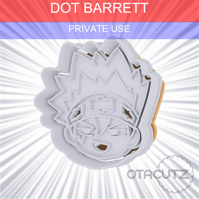 Archivo STL gratis Cortador de galletas Dot Barrett / Mashle 💬 ・Diseño ...