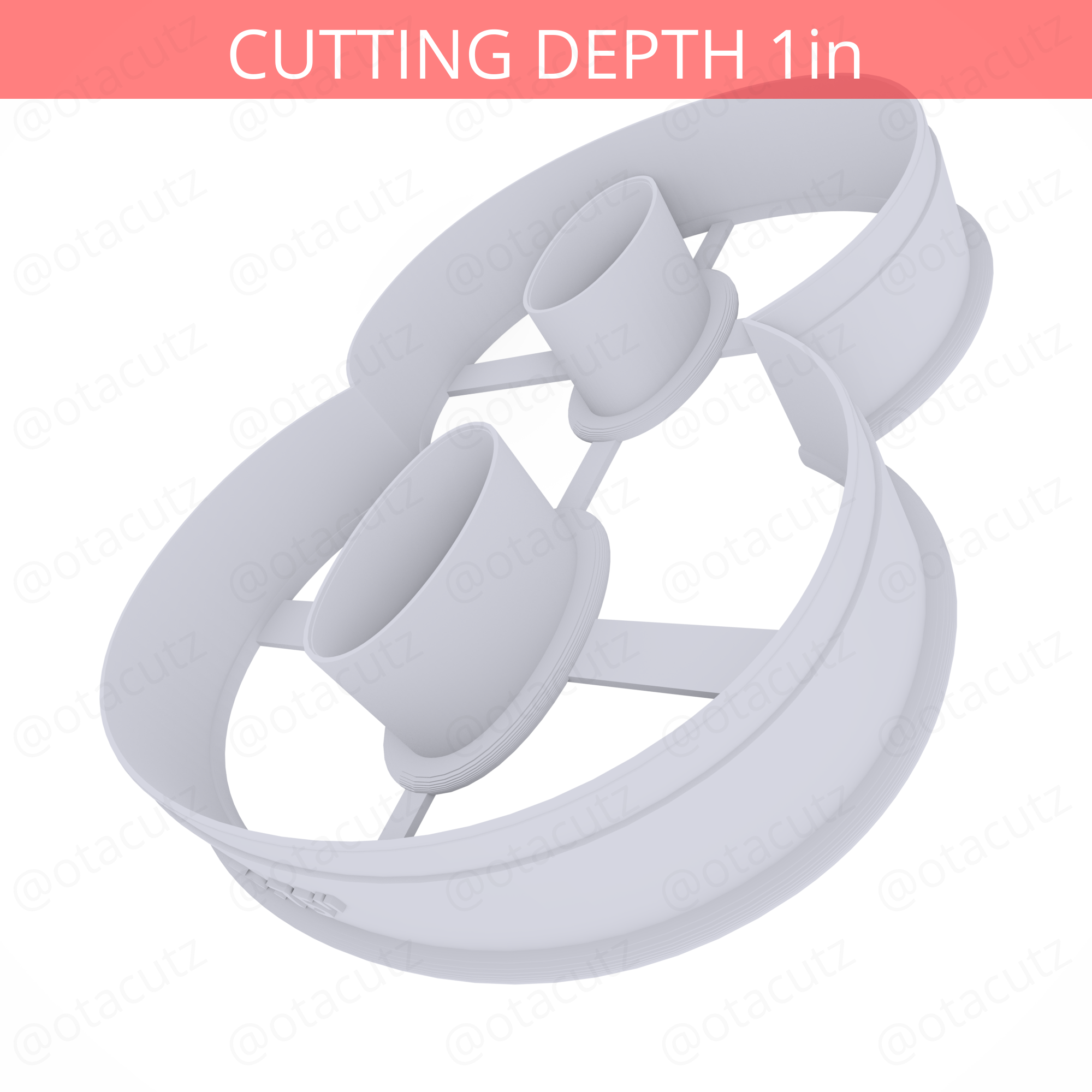 STL file Number Eight Cookie Cutter 5.75in / 14.6cm 🍪 ・3D printer ...