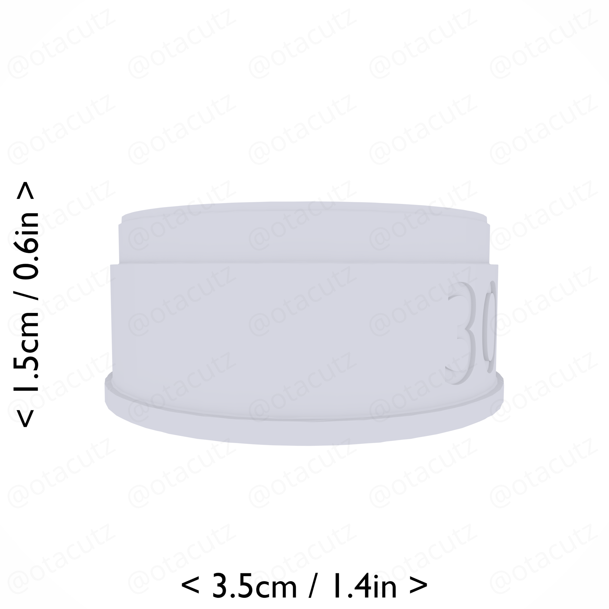 STL file Round Cookie Cutter 30mm 🍪・Template to download and 3D print・Cults