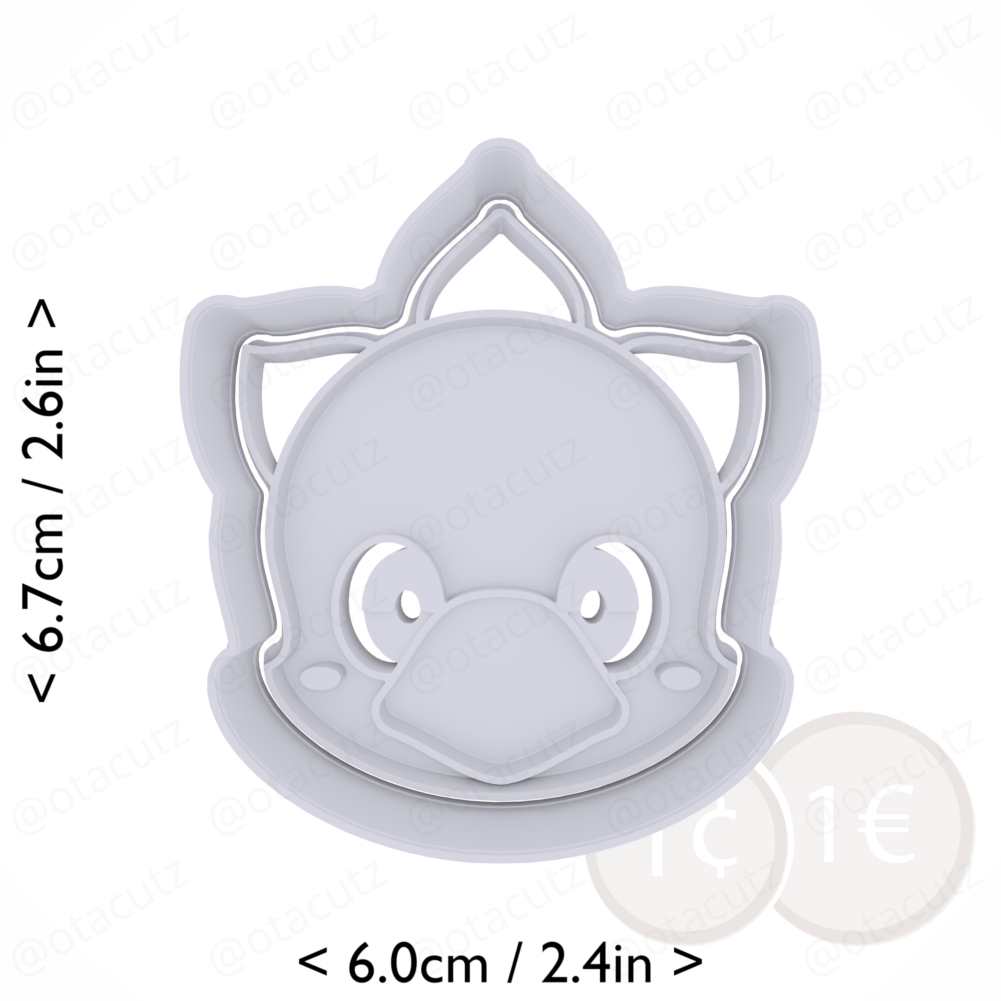 🍪 Chocobo Face Cookie Cutter / FF・Free STL File for ・Cults