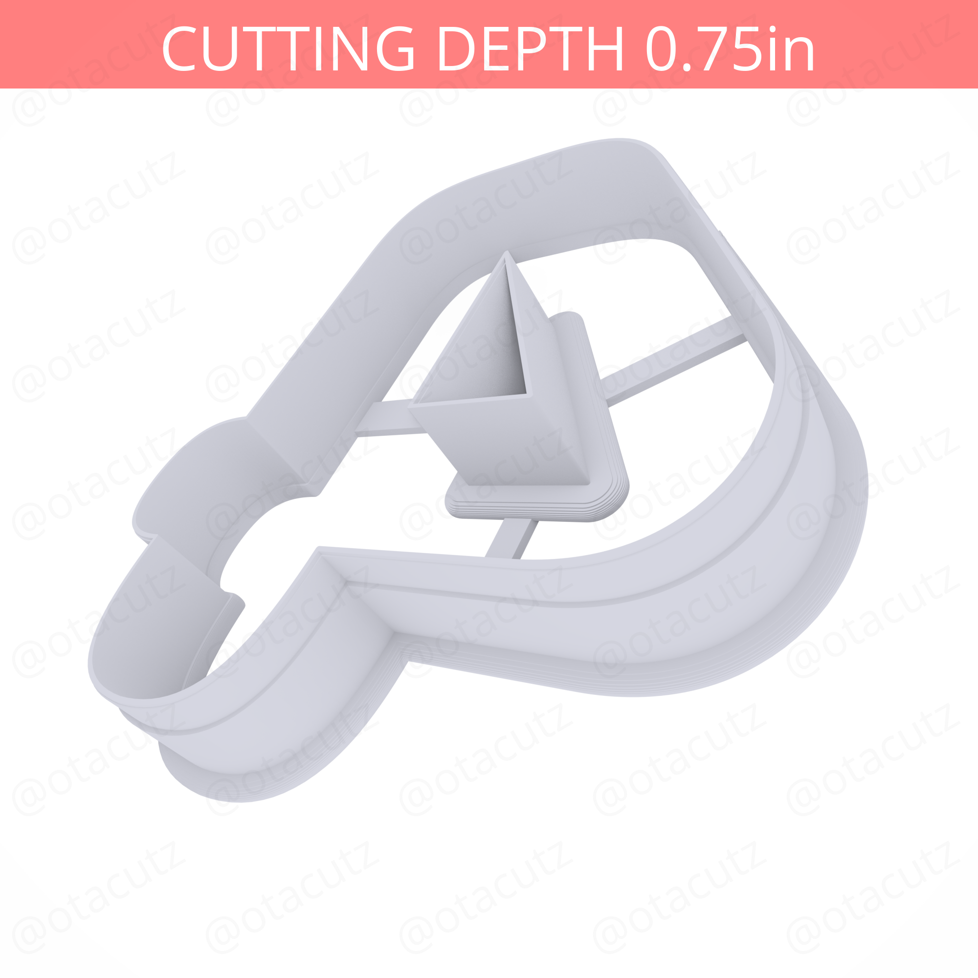 Stl File Number Four Cookie Cutter 4 25in 10 8cm 🍪 ・3d Printing
