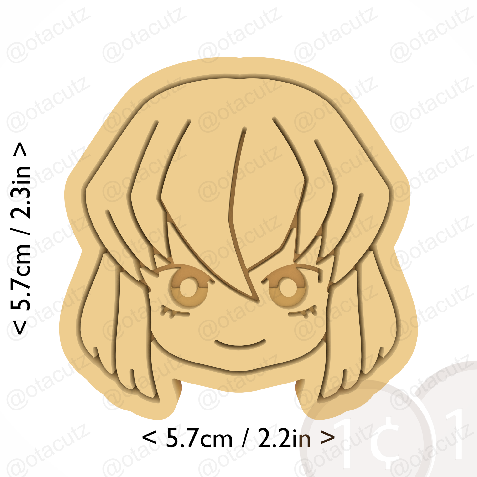 🍪 Inosuke Hashibira Cookie Cutter / KNY・Free 3D File for 3D printing・Cults